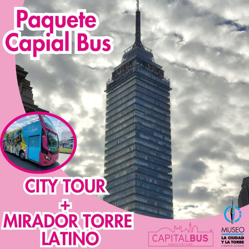 Passline - Capital Bus: 24 hrs City Tour + Torre Latino
