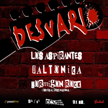 DESVARIO - Los Aspirantes - Daltónica - Hormigón Rock - Passline