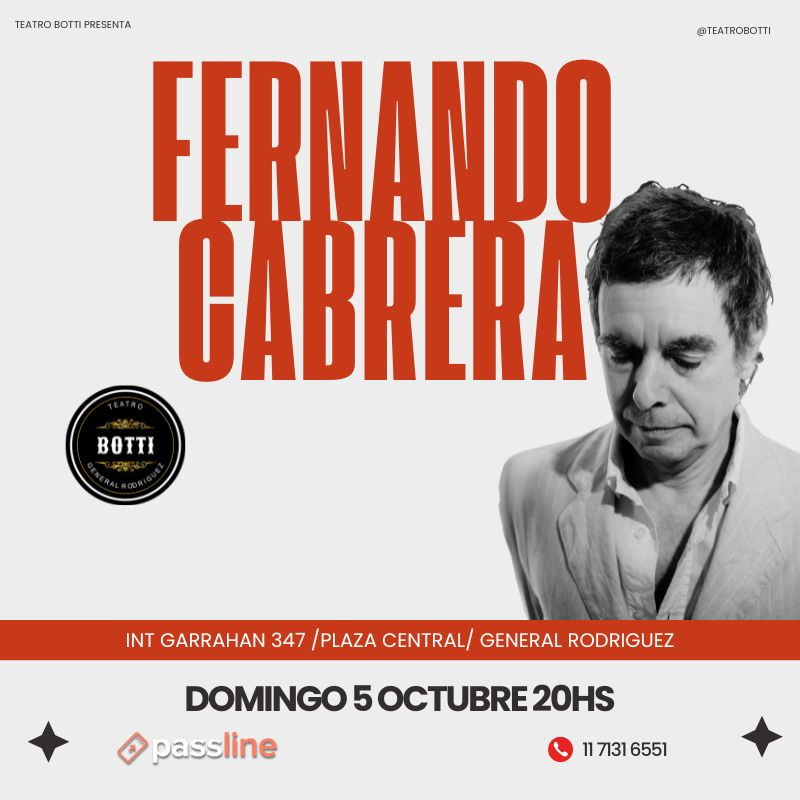 Passline - FERNANDO CABRERA EN GRAL RODRIGUEZ