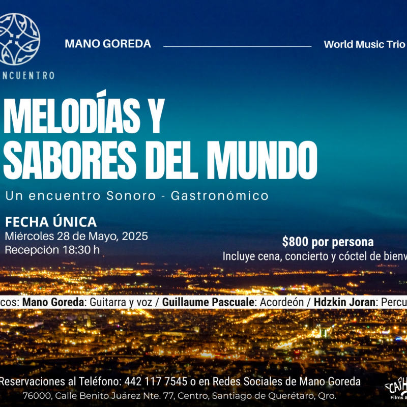 Passline - Mano Goreda World Music Trio Presenta: Melodías y Sabores ...