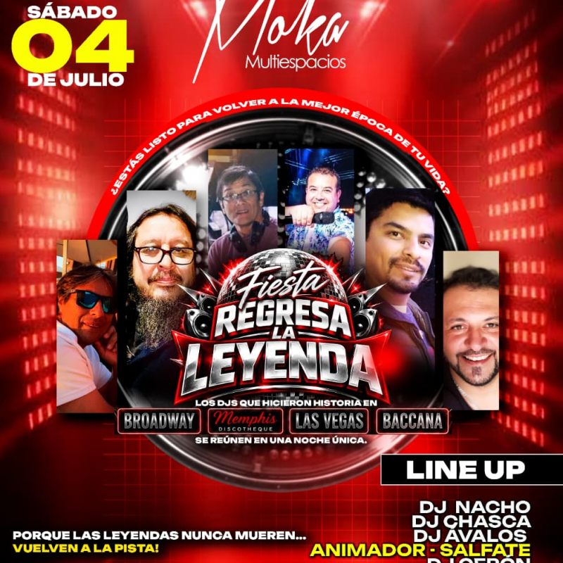 Passline - MOKA CLUB presenta FIESTA REMEMBER BROADWAY